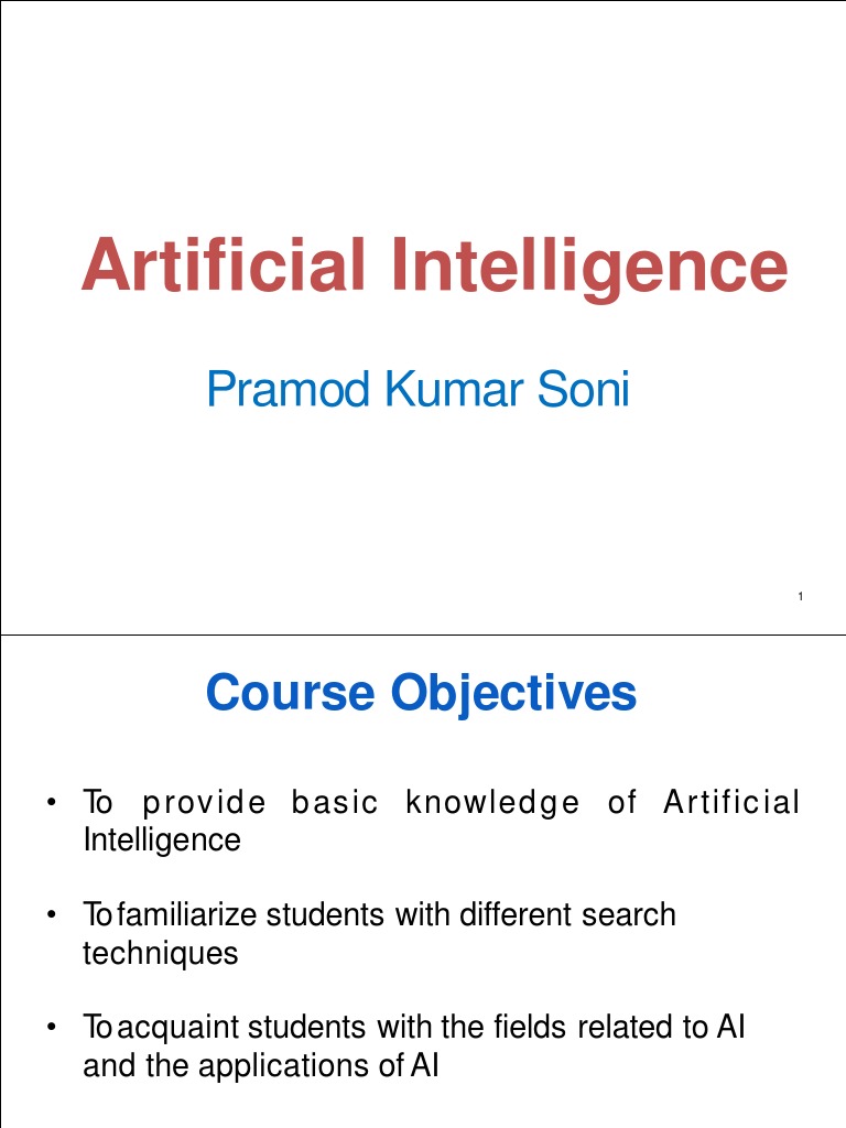 Chapter1 Artificial Intelligence | PDF | Artificial Intelligence | Intelligence (AI) & Semantics