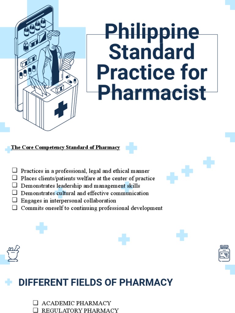 Philippine Standard Practice For Pharmacist | PDF | Pharmacy | Health Care