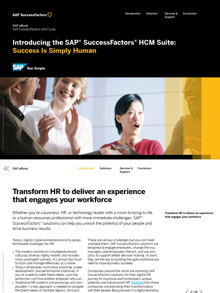 SAP SuccessFactors HCM Suite 1 | PDF | Employee Retention | Human Resource Management