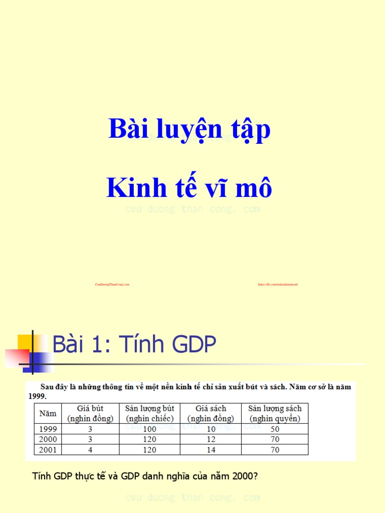 (KTVM) - Kinh-Te-Vi-Mo-1 - Bt-Tinh-Toan - (Cuuduongthancong - Com) | PDF