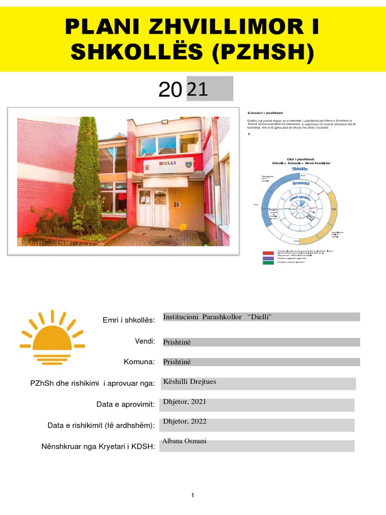 Plani Zhvillimor I Shkollës (PZHSH) | PDF