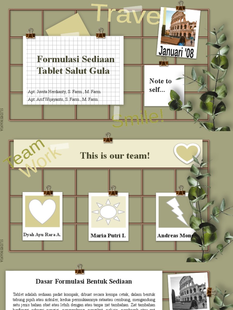 Formulasi Sediaan Tablet Salut Gula: Note To Self.. | PDF | Kesehatan ...