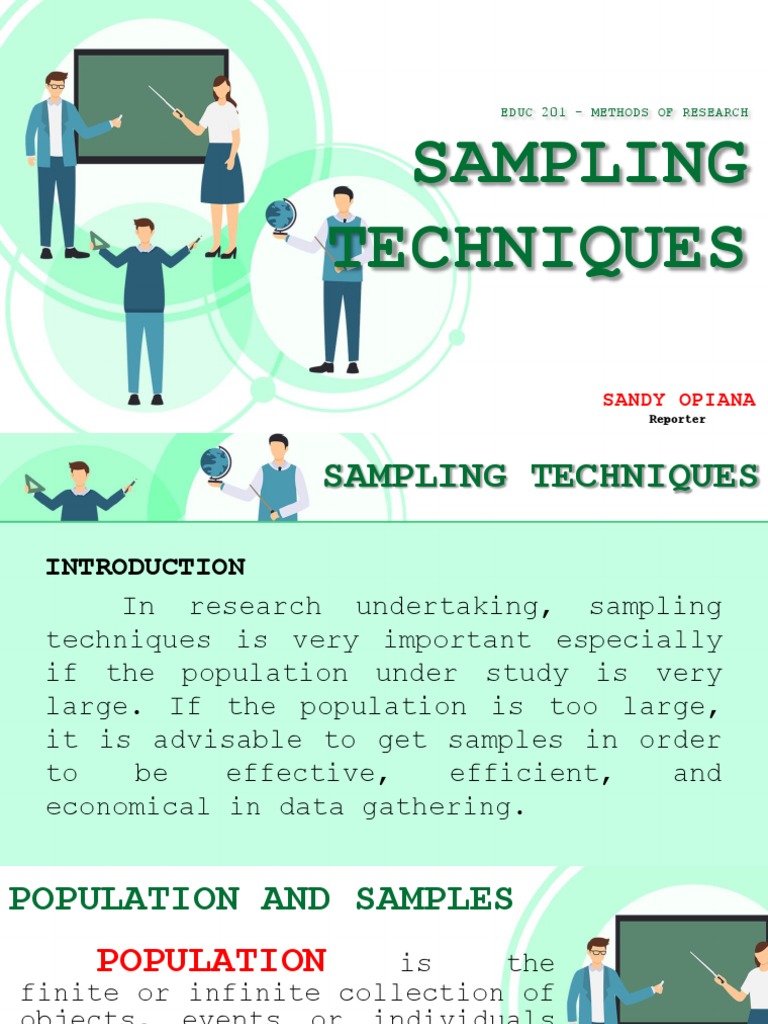 Sampling Techniques | PDF | Sampling (Statistics) | Margin Of Error Sampling Techniques | PDF | Sampling (Statistics) | Margin Of Error