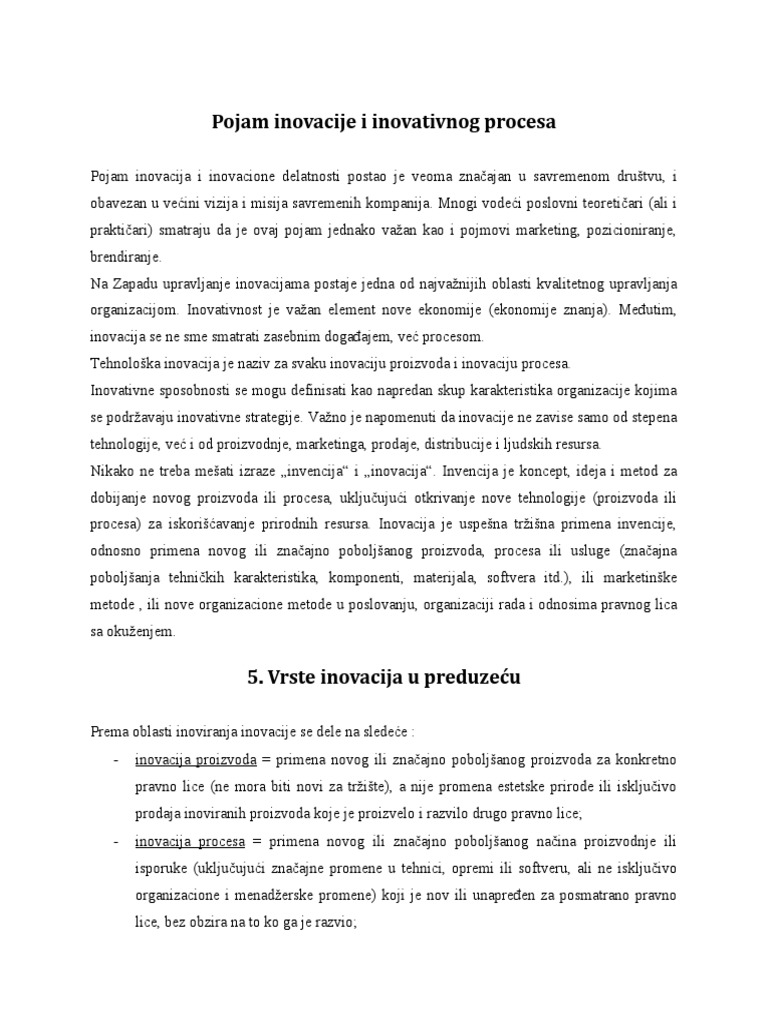 Inovacije Primeri | PDF