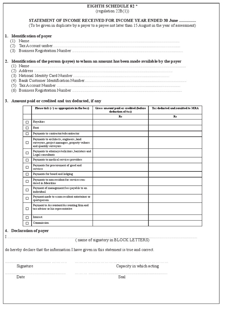 TDS8 TH Schedule | PDF | Payments | Taxes