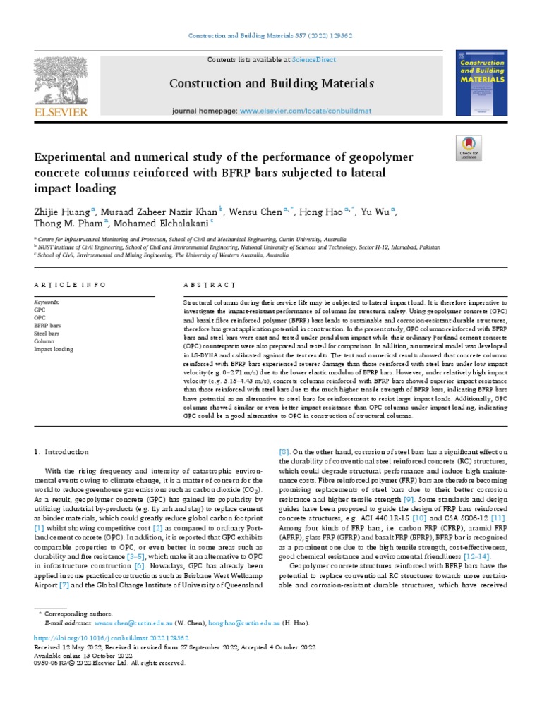 Construction and Building Materials | PDF | Strength Of Materials ...