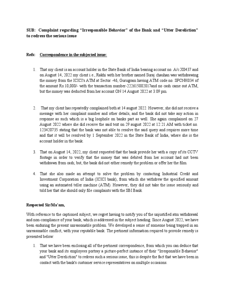 Legal Notice | PDF | Automated Teller Machine | Banks