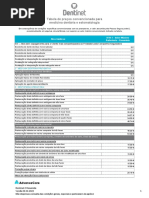 00 - NOVA Tabela de Multicare | PDF | Odontologia | Dente