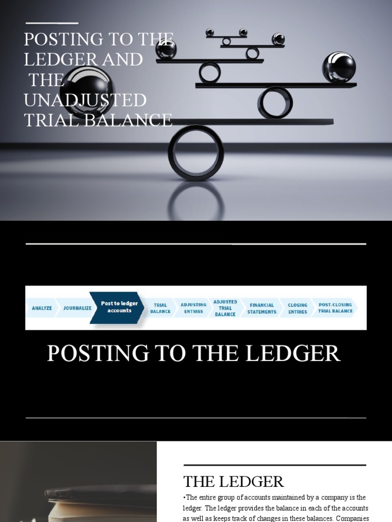 Ledger Posting Trial Balance Guide Pdf Debits And Credits Business