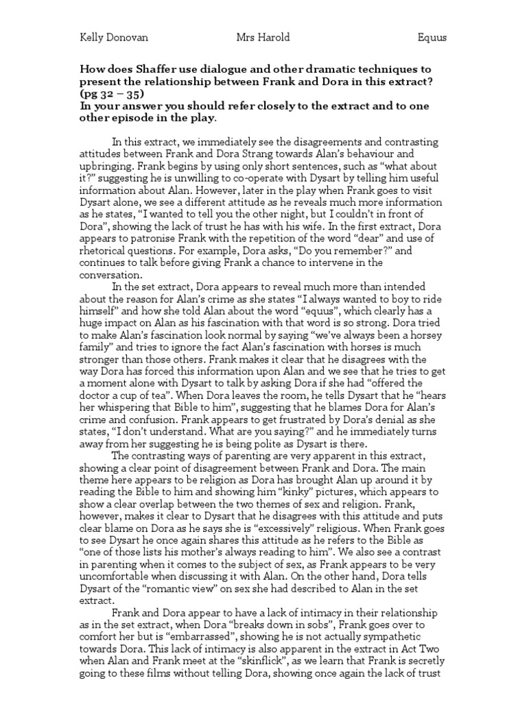 Frank and Dora's Parenting Conflict | PDF
