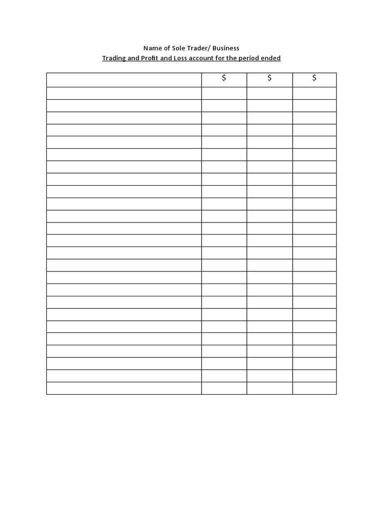 Blank TPL & BS | PDF