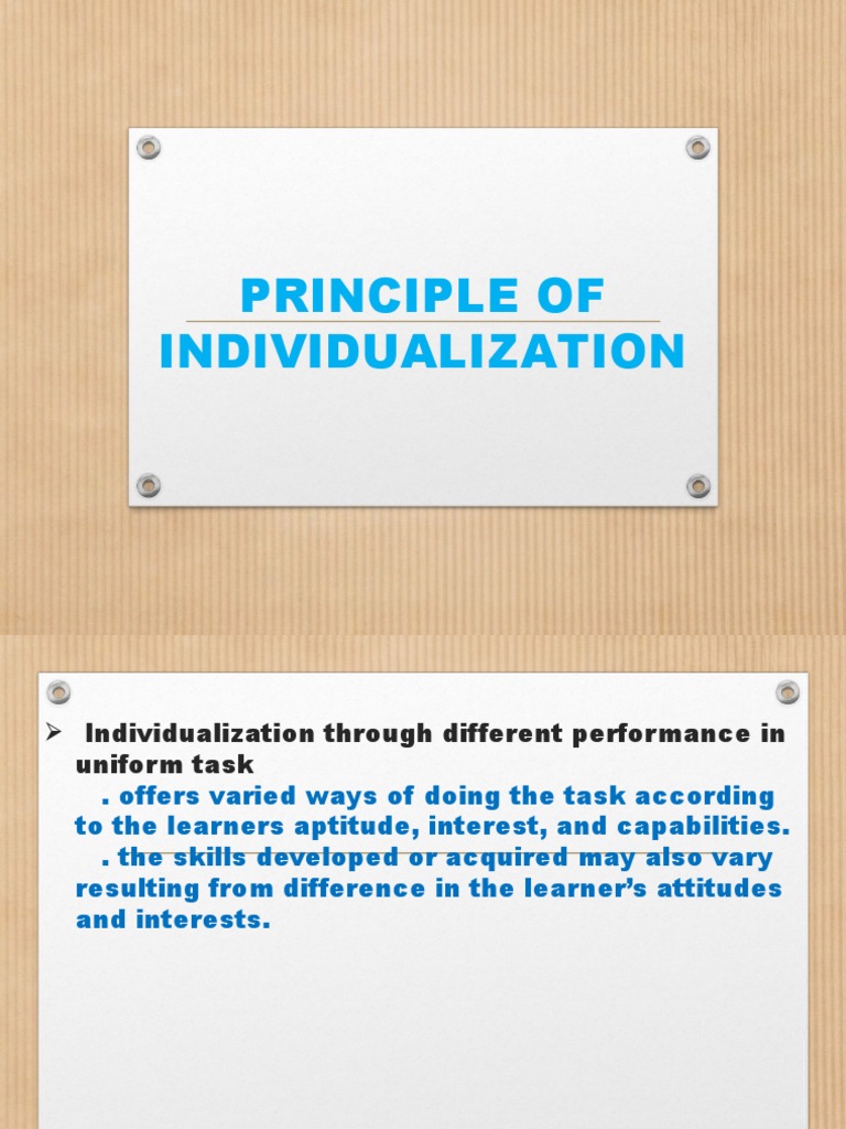 Individualization and Sequence in Learning | PDF | Learning ...