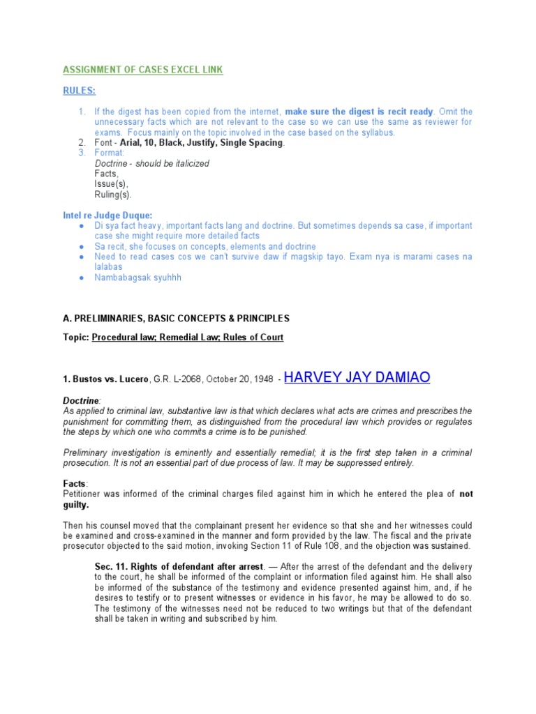 CrimPro Case Digests | PDF | Statute Of Limitations | Jurisdiction