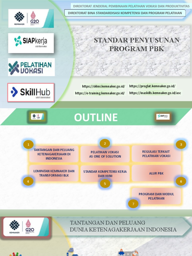 PROGRAM DAN MATERI PBK - 2022 - Dir - Stankom | PDF