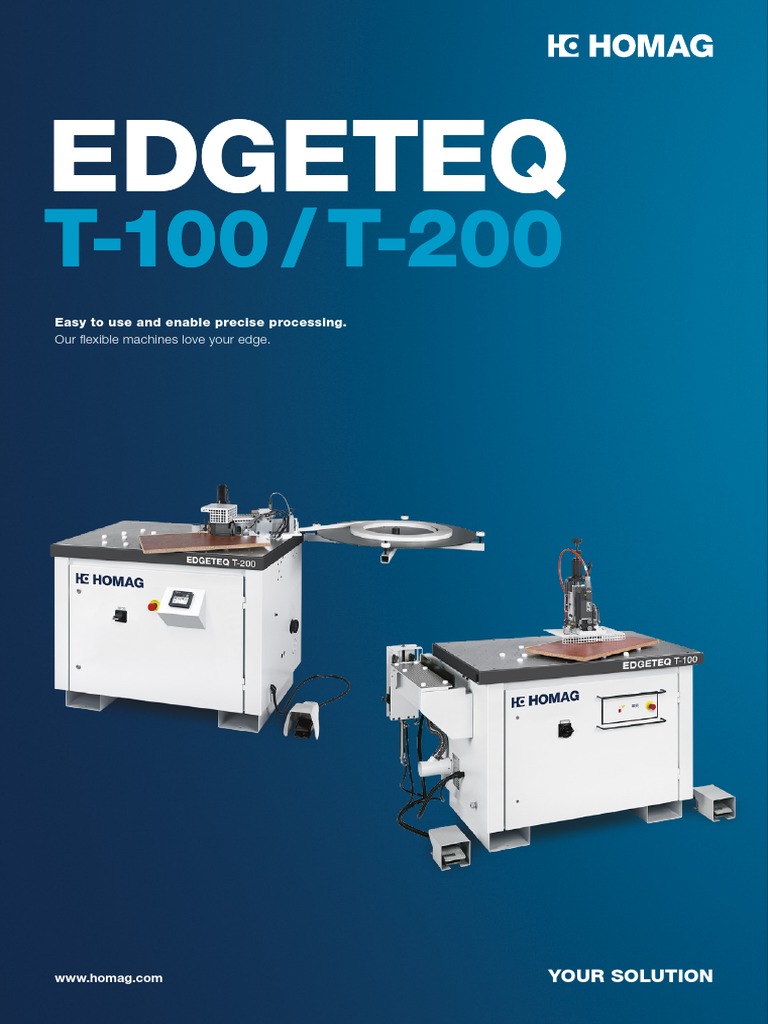 Edge Banding Trimming Machines EDGETEQ T 100 EDGETEQ T 200 EN ...