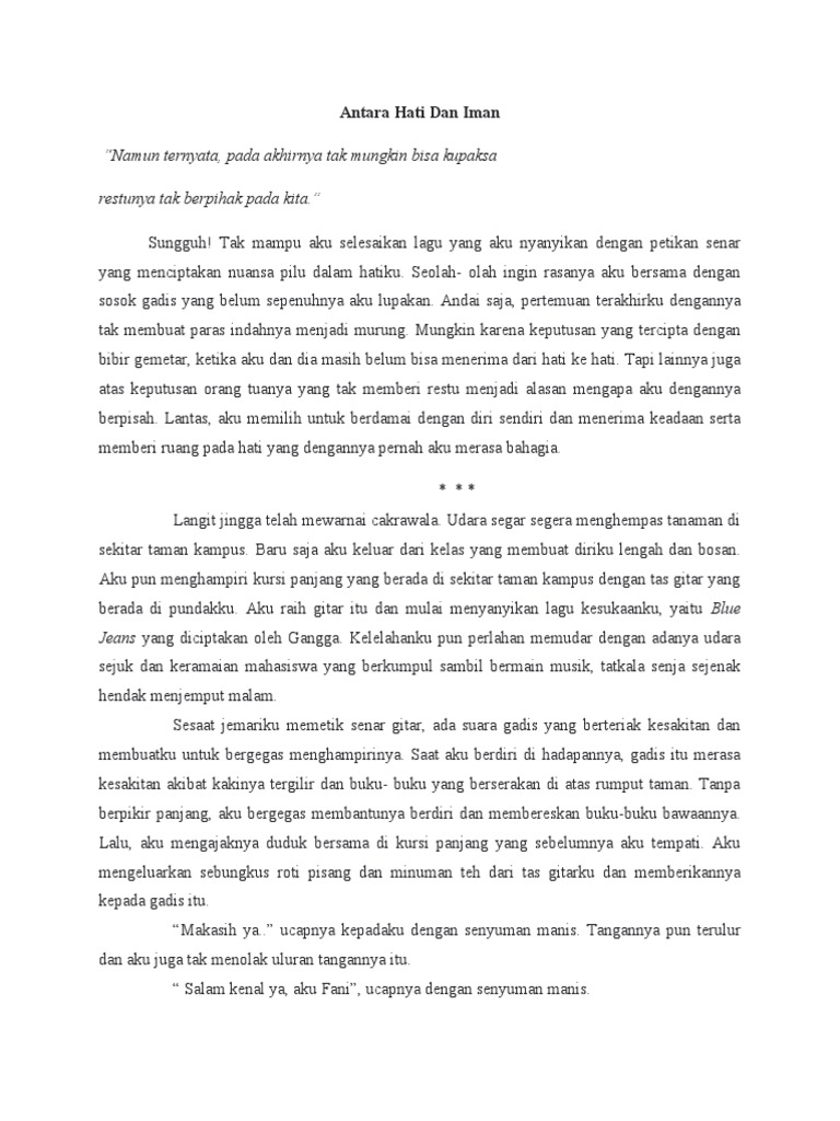 Cerpen - Arbi Deo Saragih | PDF