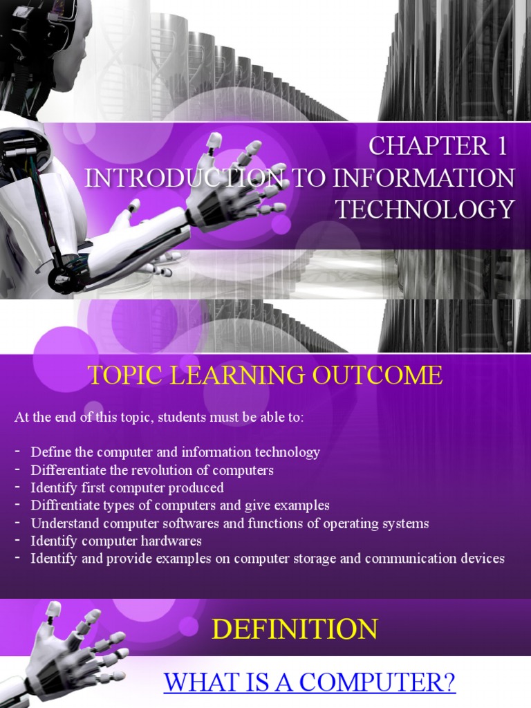 Introduction To Information Technology | PDF | Random Access Memory ...