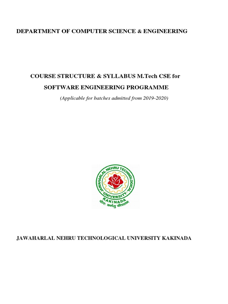 M.Tech Software Engineering Full Syllabus | PDF | Cloud Computing ...