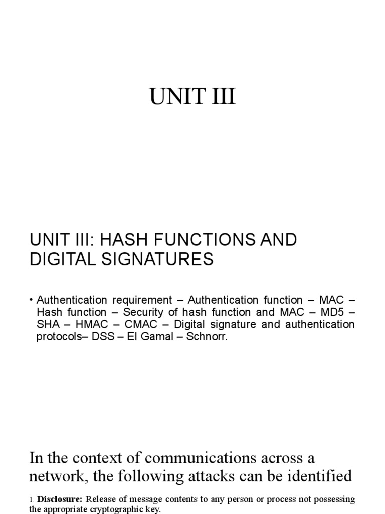 Unit Iii | PDF | Cryptography | Security Technology
