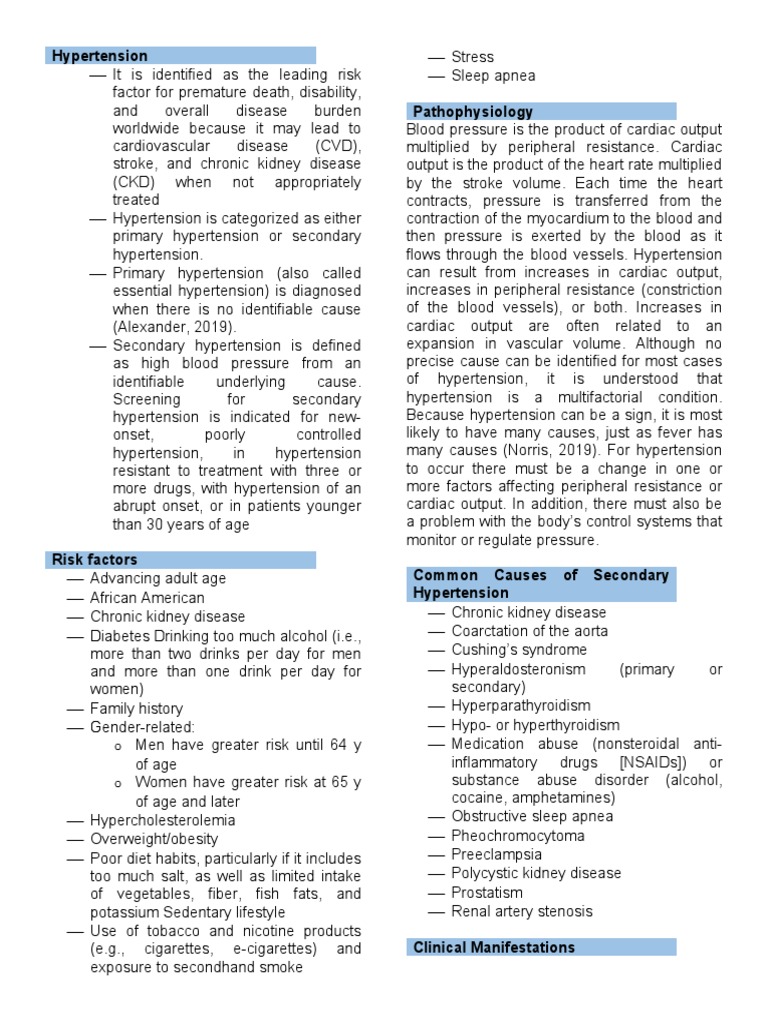 Hypertension | PDF | Hypertension | Cardiovascular Diseases