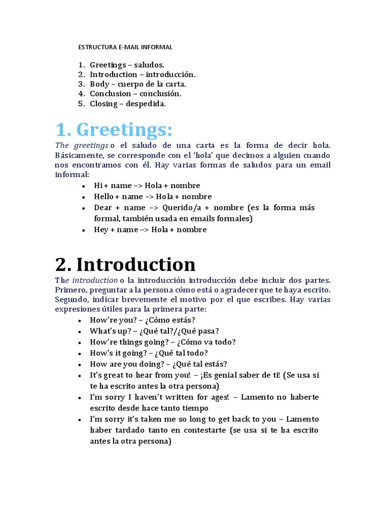 Estructura Email Informal | PDF | Música grabada | Álbumes