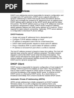 How to configure the DHCP server on a Cisco ASA device | PDF | Internet | Internet Architecture