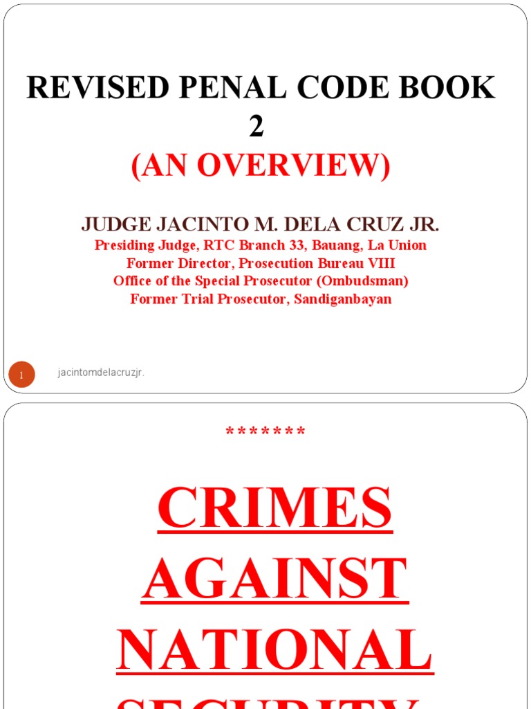 RPC Book 2 Overview | PDF | Detention (Imprisonment) | Perjury
