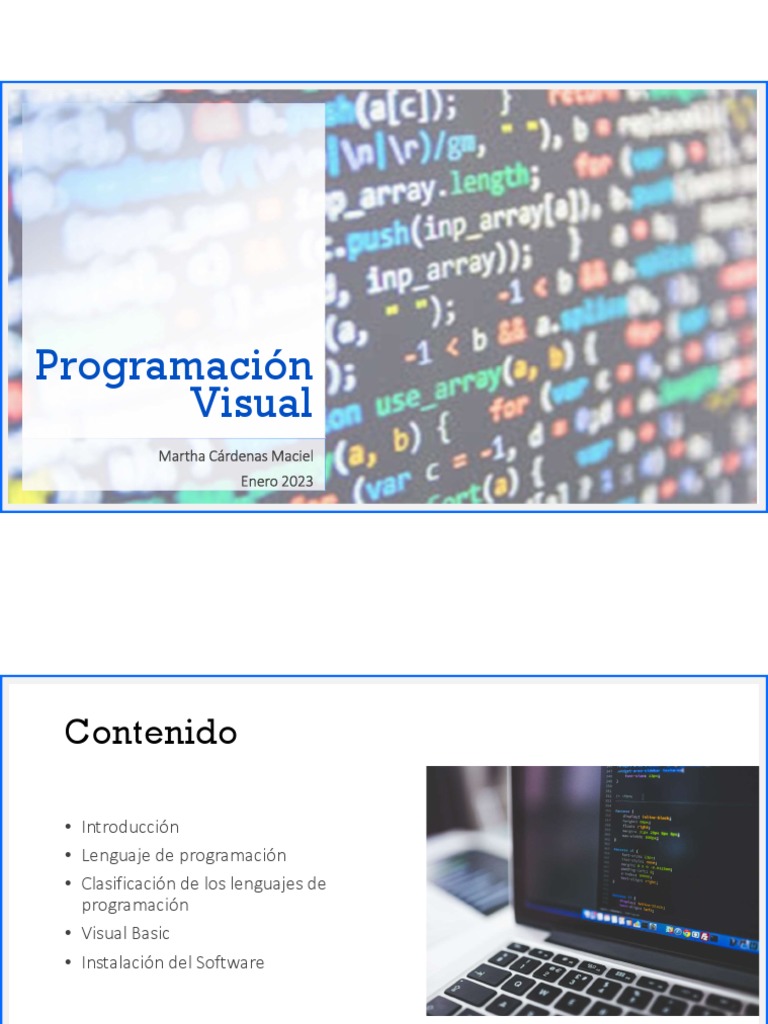 Introducción a la Programación Visual | PDF | Programación de ...