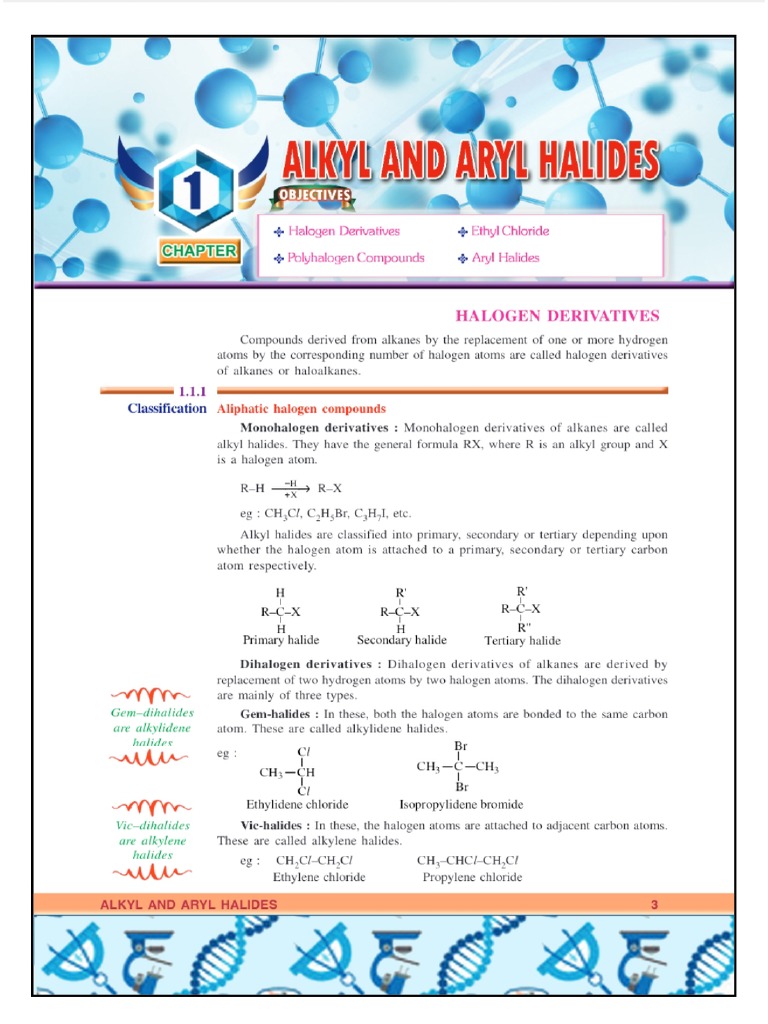 Alkyl and Aryl Halides | PDF