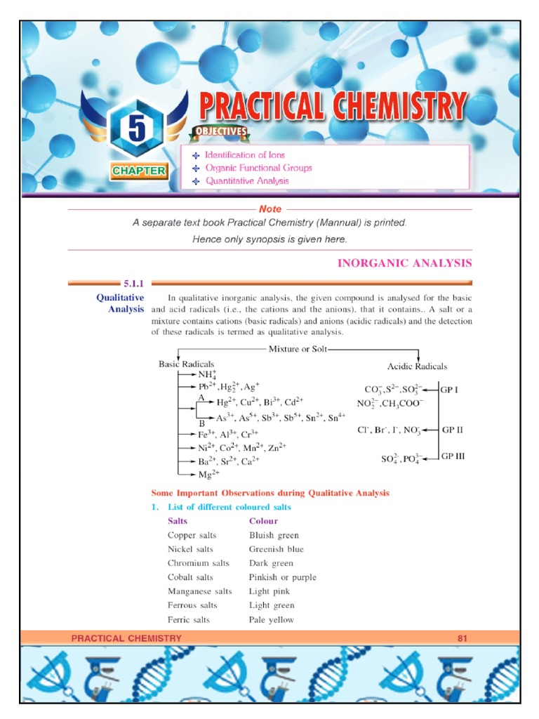 Practical Chemistry | PDF