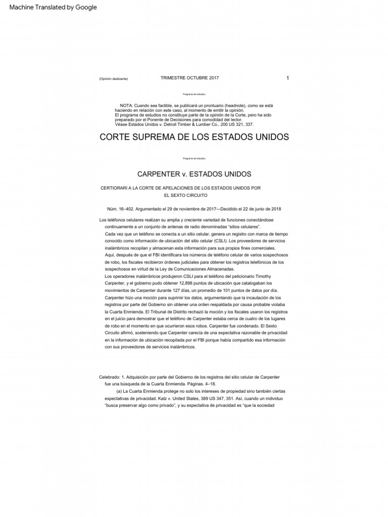 Corte Suprema de Los Estados Unidos | Descargar gratis PDF | Teléfonos ...