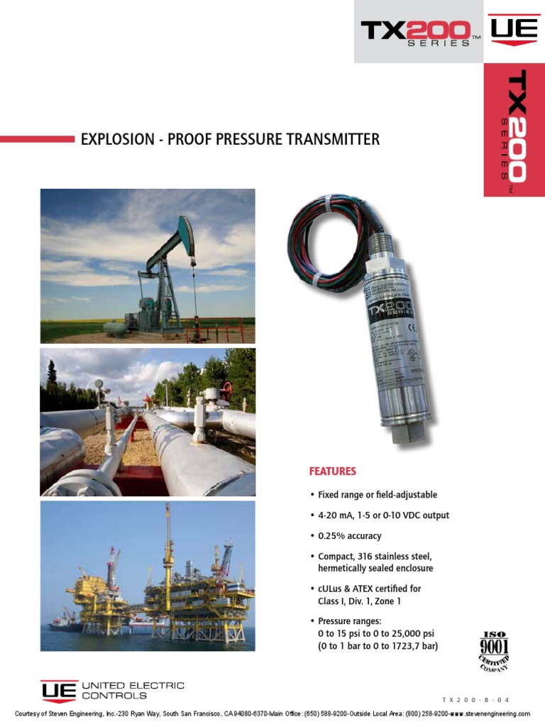 Pressure Transmitter Ex | PDF | Electrical Connector | Pipeline Transport