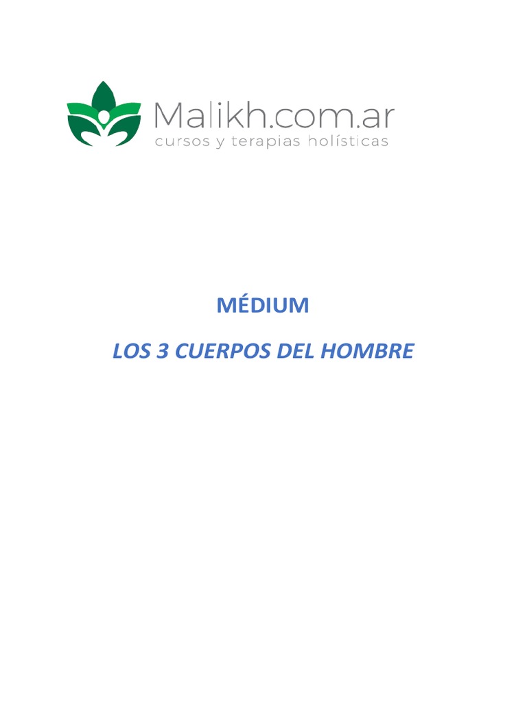 Manual - Medium - Los Tres Cuerpos Del Hombre | PDF | Alma | Aura ...