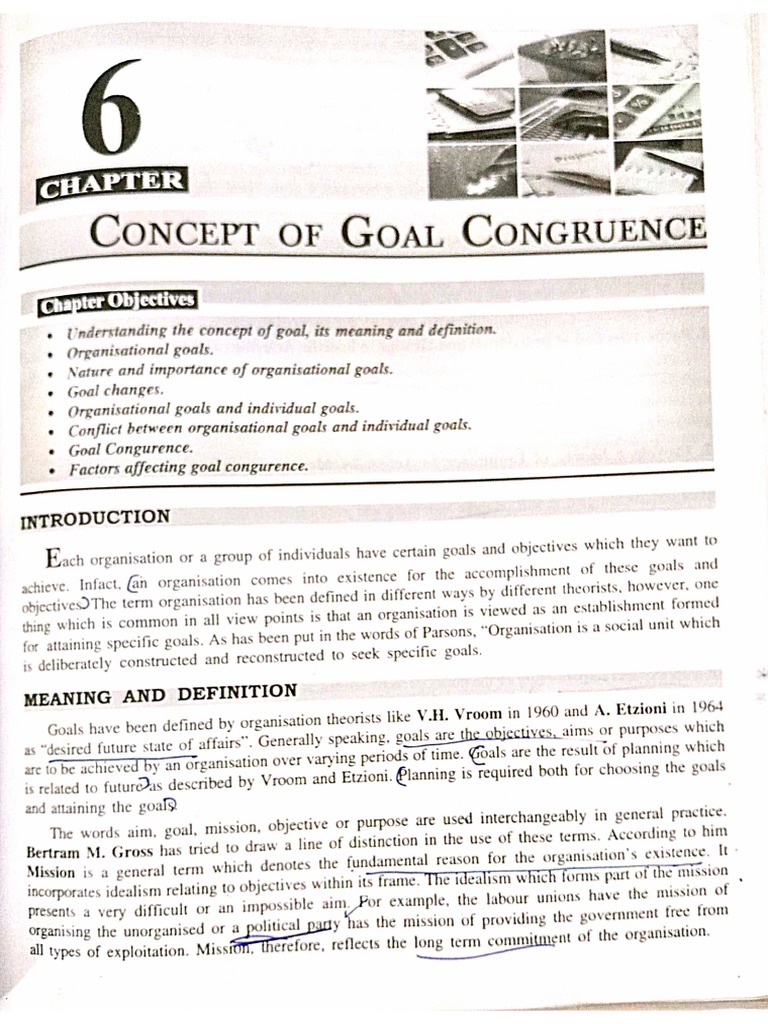 Concept of Goal Congruence | PDF