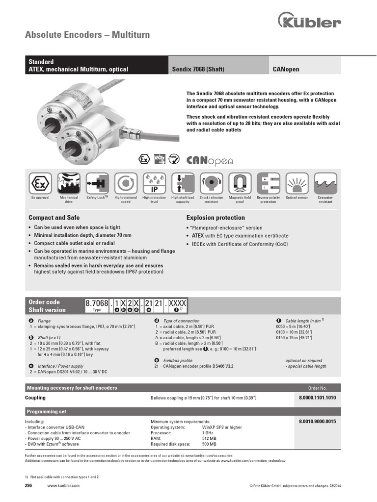 Absolute Encoders - Multiturn: 8.7068 - 1 X 2 X - XXXX - 21 21 | PDF | Computer Science ...