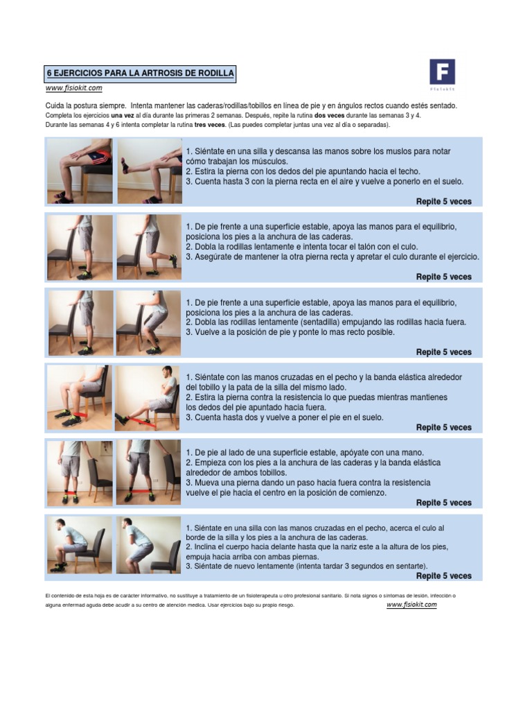 Fase Inicial De Ejercicios De Rehabilitación Para La Rodilla Con ...