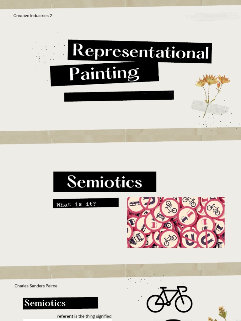 Representational Painting Lecture | PDF | Representation (Arts) | Semiotics