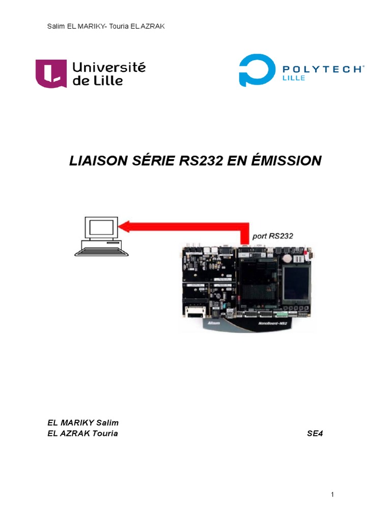 Liaison série RS232 avec VHDL et Altium | PDF | Informatique ...