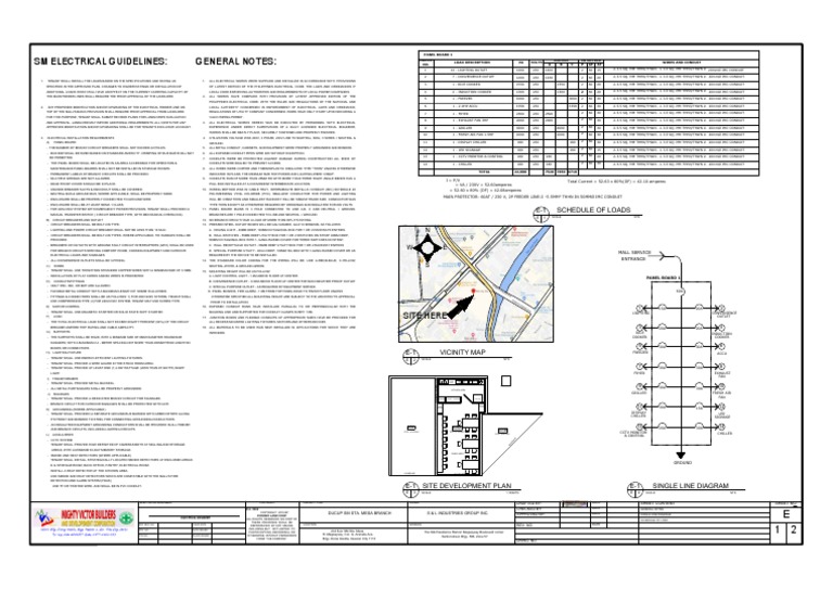 SM Electrical Guidelines: General Notes:: Site Here | PDF | Electrical ...