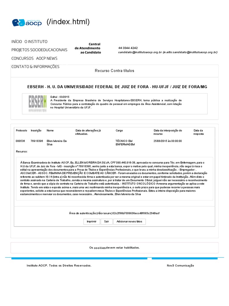 Instituto AOCP | PDF | Enfermagem