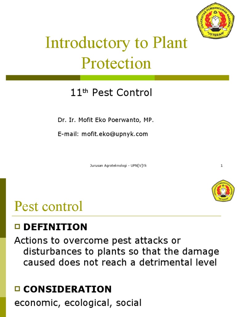 Introductory To Plant Protection: 11 Pest Control | PDF | Biological Pest Control | Predation