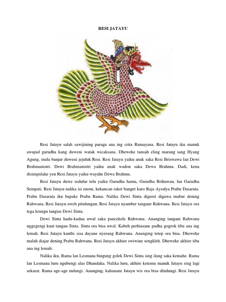 Resi Jatayu | PDF