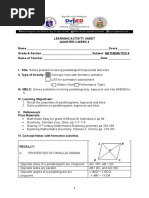 Math 9 Quarter 3 Module 2 Properties of Trapezoids and Kites | PDF ...