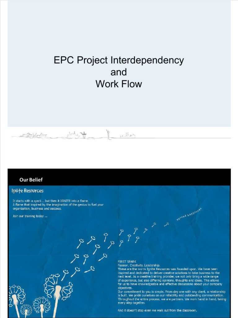 Dokumen Tips Epcprojectinterdepency And Work Flow 1pdf Pdf