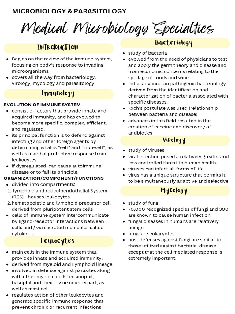 Microbiology & Parasitology 3 | PDF | Immune System | Infection