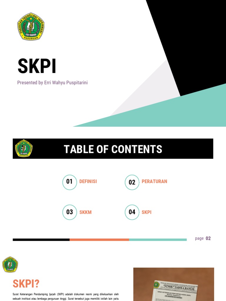 SKPI Presentasi | PDF