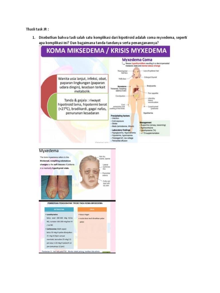 Koma Myxedema | PDF