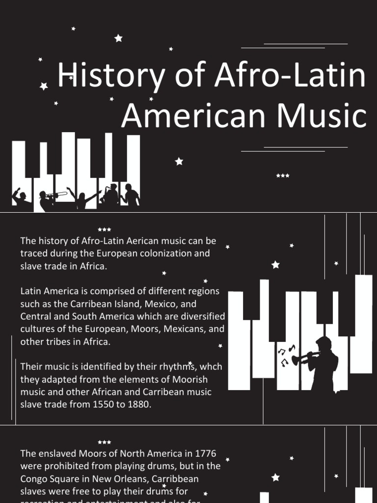 Evolution of Afro-Latin American Music | PDF | Singing | Drum