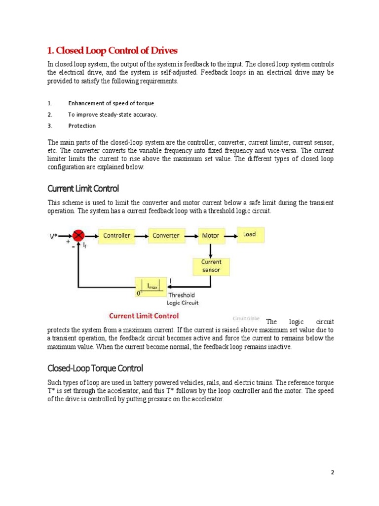 Closed Loop Control of DC Drives | PDF | Control Theory | Electric Motor