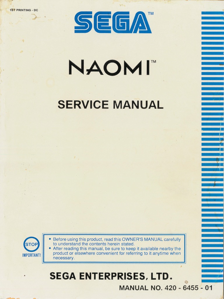 NAOMI Service Manual EN | PDF | High Voltage | Electrical Connector